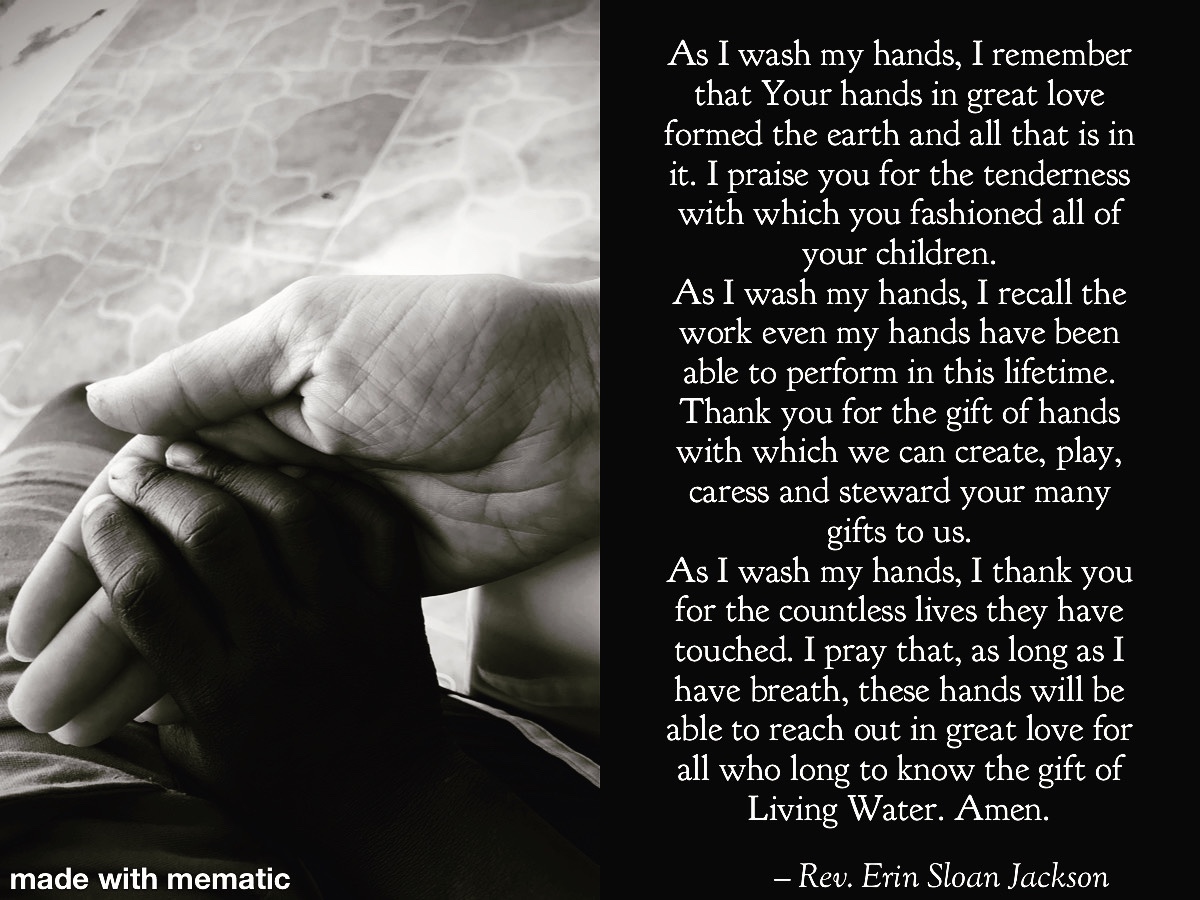 A Hand Washing Blessing – Mission and Art