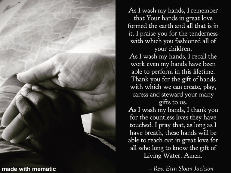 A Hand Washing Blessing – Mission and Art